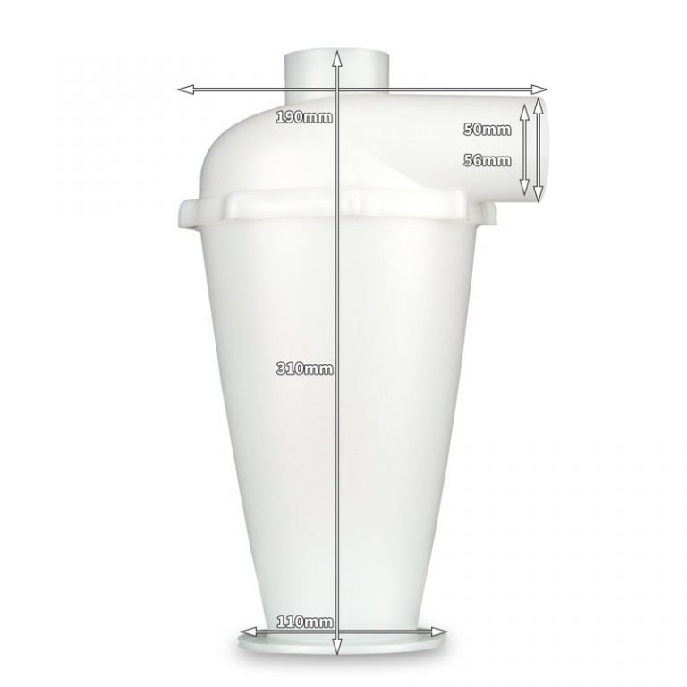 Cycloonfilter model M3 wit (99%) – Cycloonfilters.nl